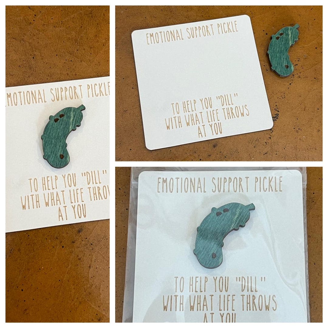 SVG Emotional Support Pickle File, Digital Emotional Support Pickle ...