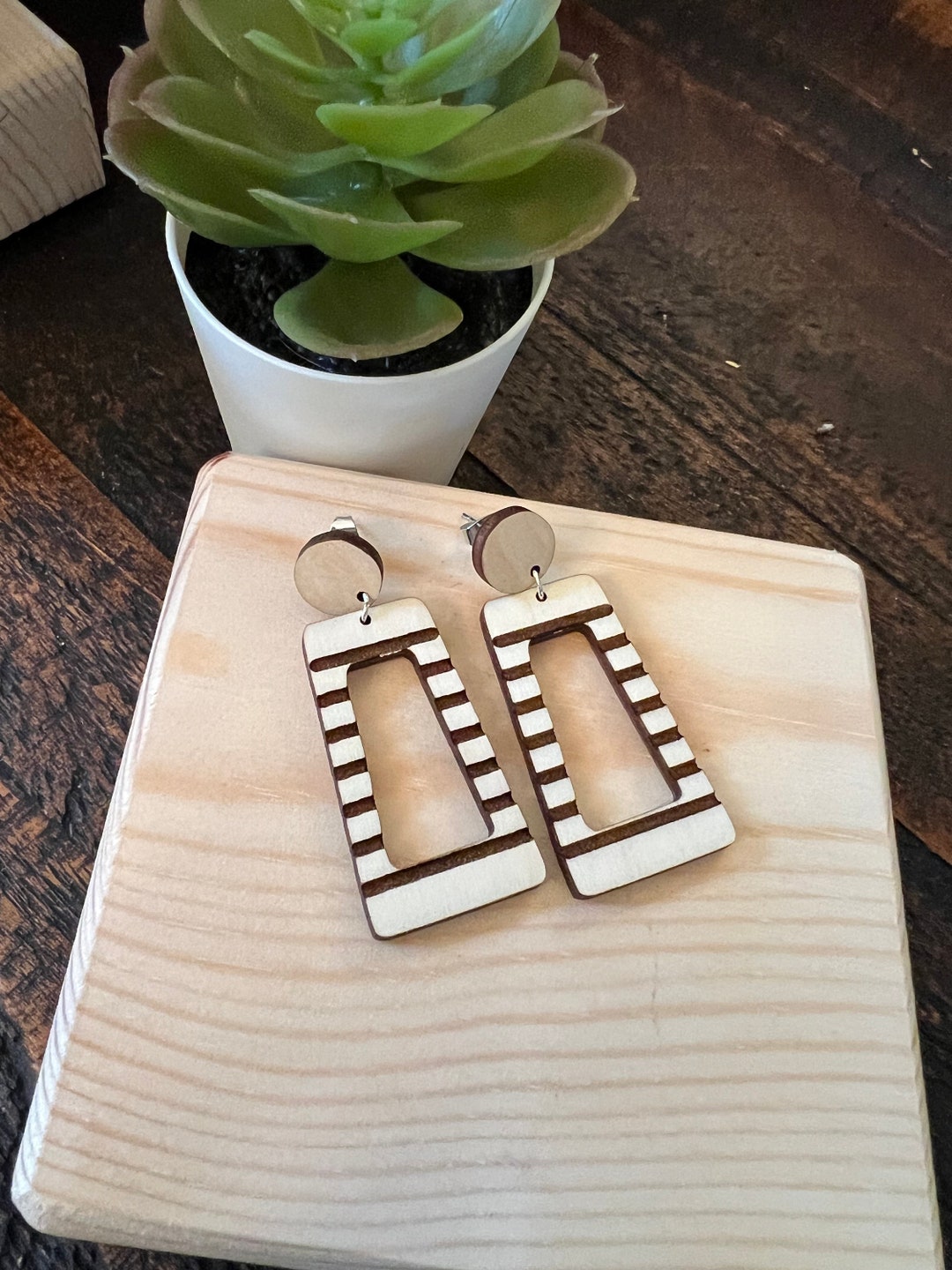 Nesting SVG Earring File/digital Nesting File/striped - Etsy