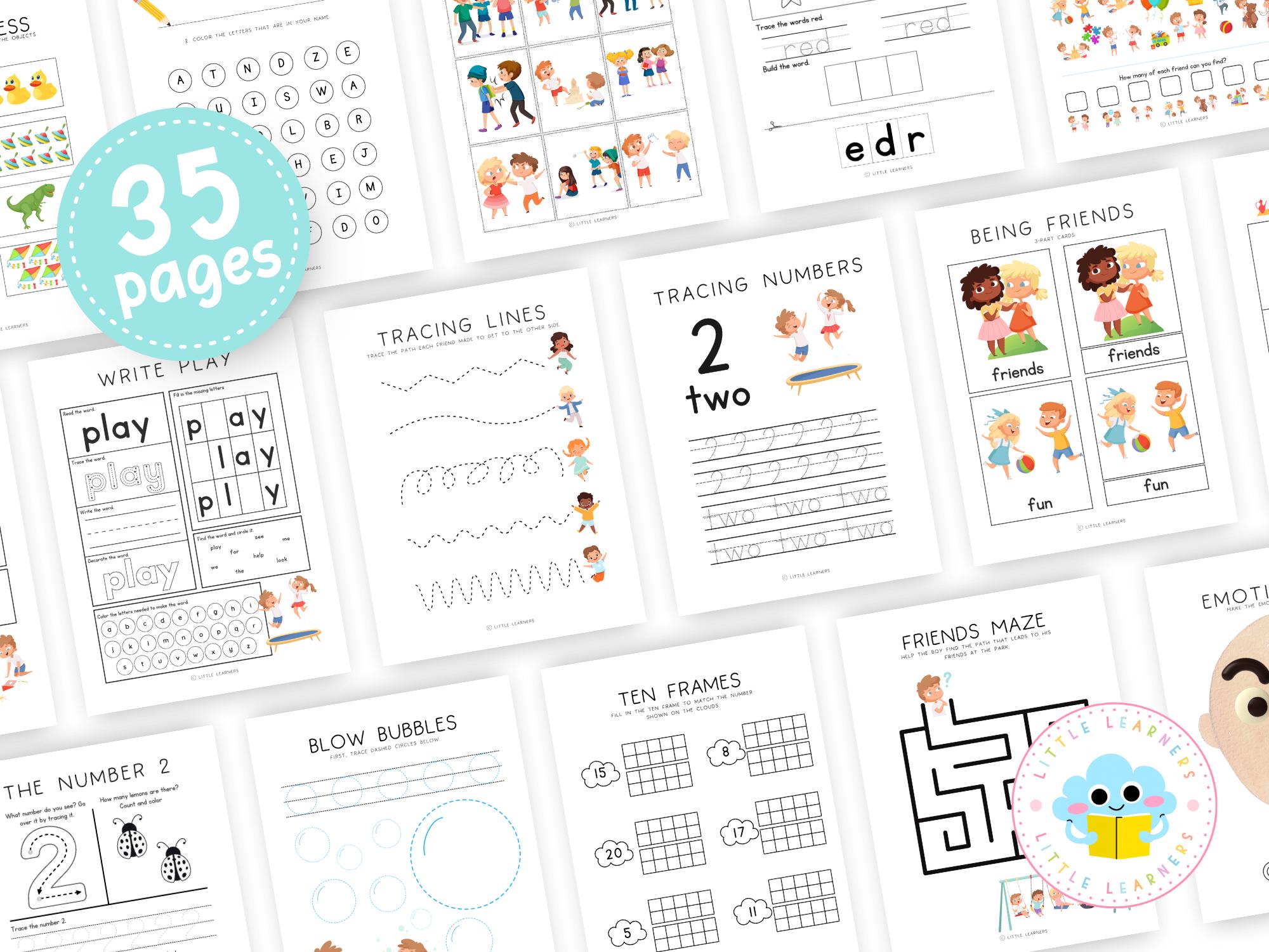 Friendship Preschool Learning Activities | Math, Literacy & SEL ...