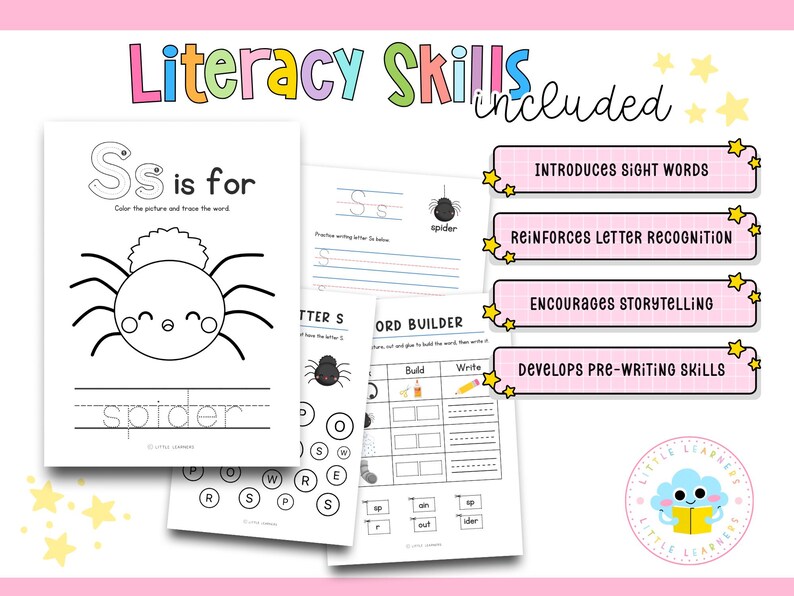 Itsy Bitsy Spider Preschool Activities | Math, Literacy & Fine Motor ...