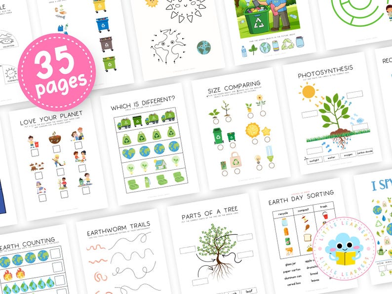 Earth Day Preschool Learning Activities | Math, Literacy & Science ...