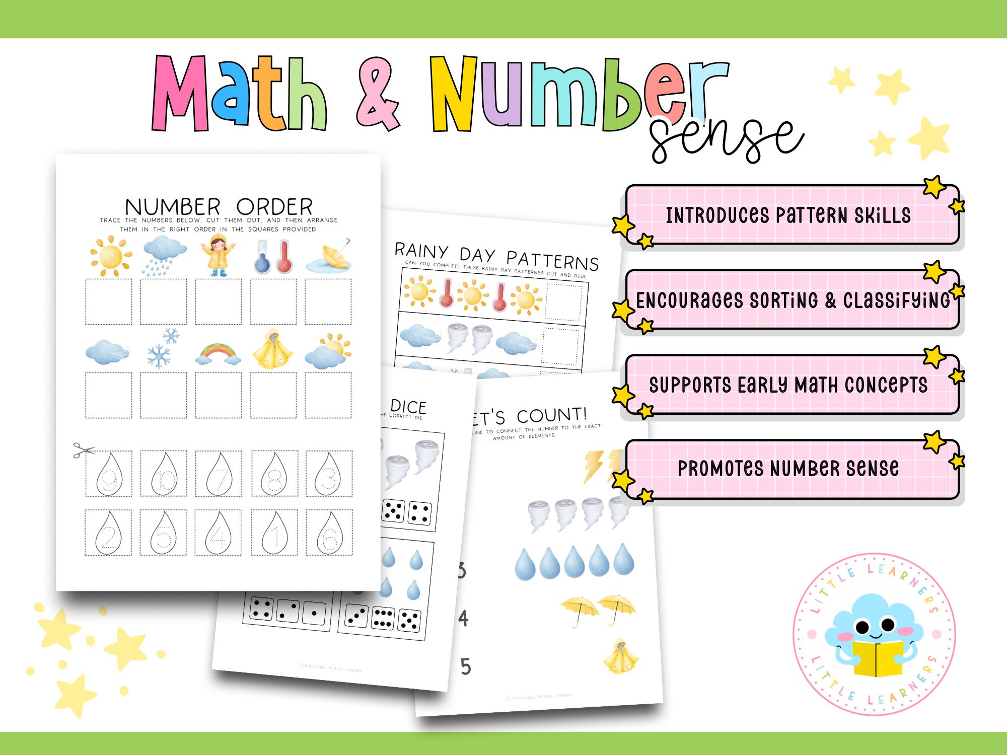 Rainy Day Preschool Learning Activities | Math, Literacy & Science ...