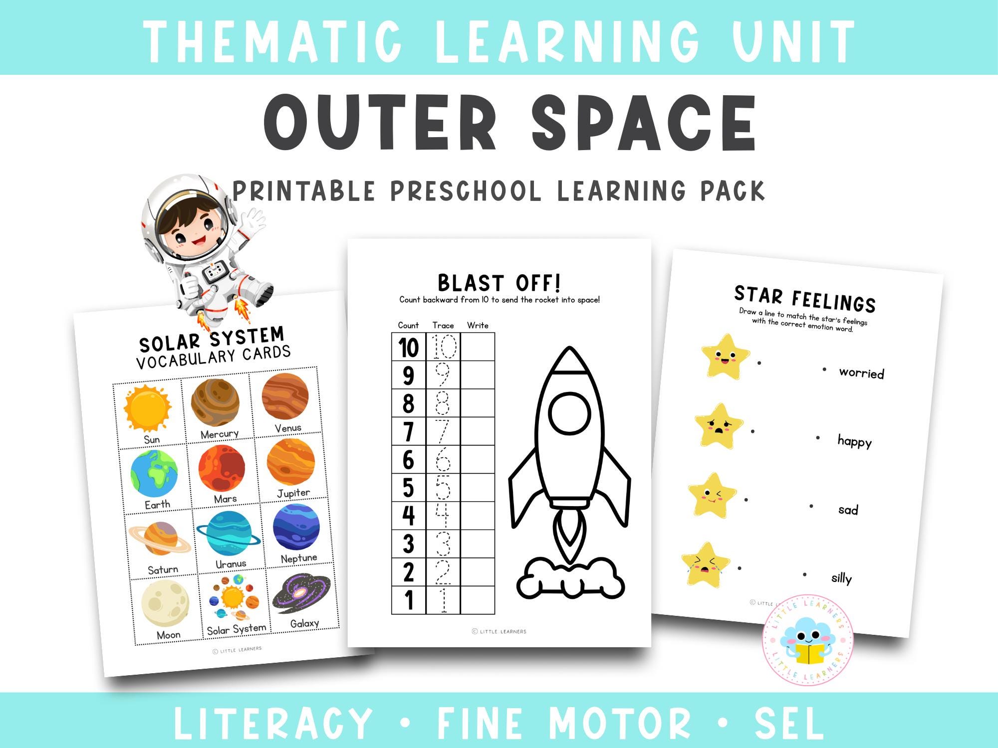 Outer Space Preschool Activities | Math, Literacy, Science & SEL ...
