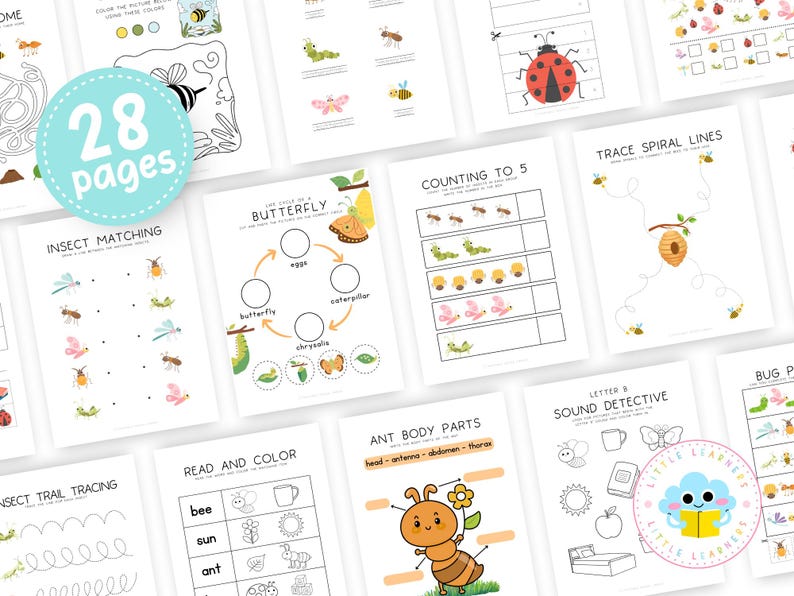Insect Preschool Learning Activities | Math, Literacy & Science ...
