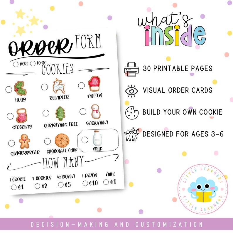 Christmas Bakery Dramatic Play: Pretend Play Printables, Signs and More ...