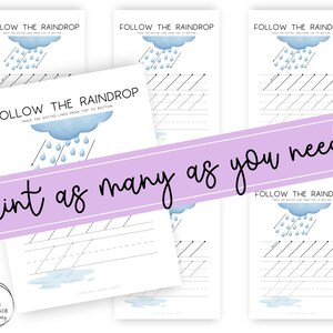 Rainy Day Preschool Worksheet Packet | Cute Weather Printables for ...