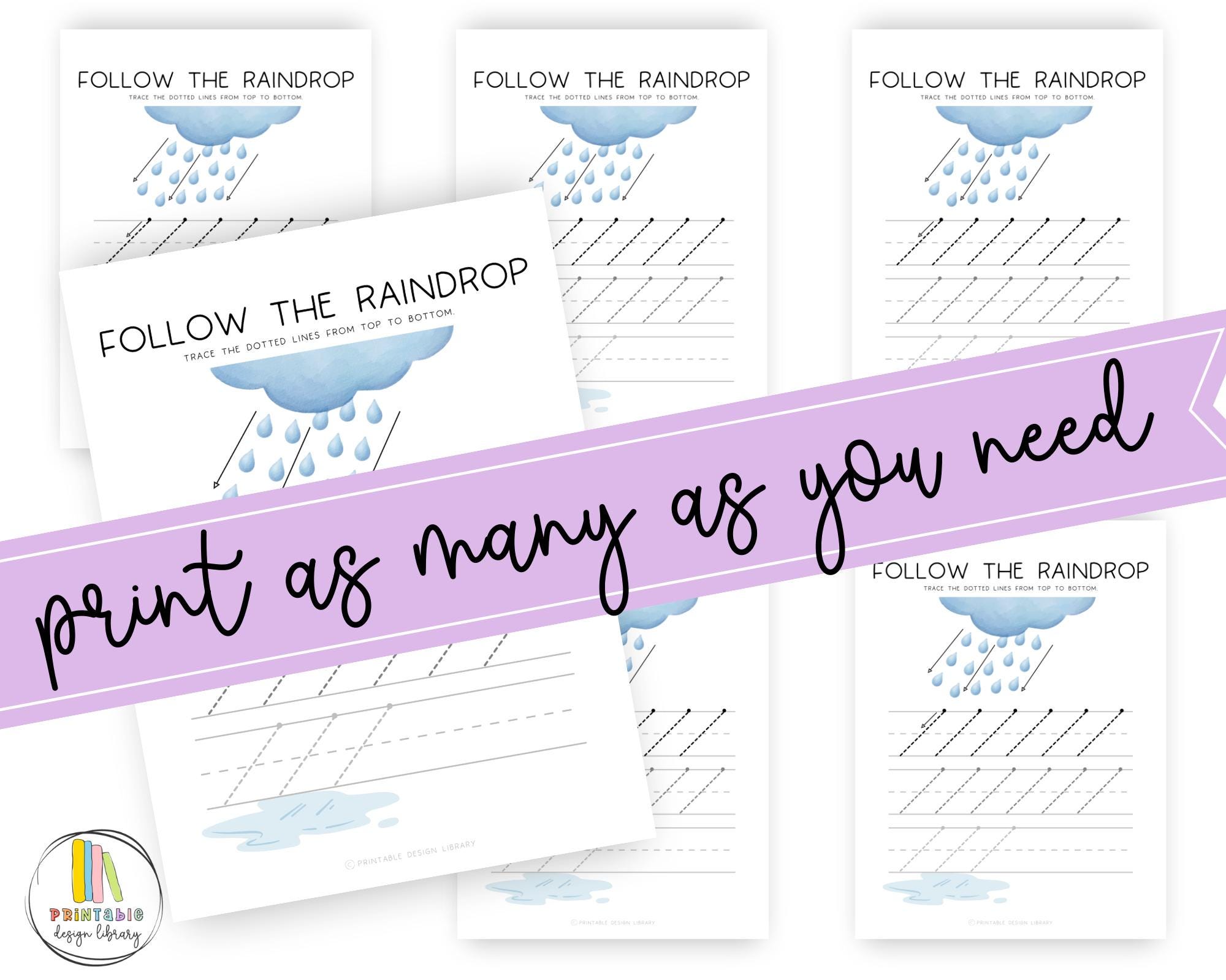 Rainy Day Preschool Worksheet Packet | Cute Weather Printables for ...