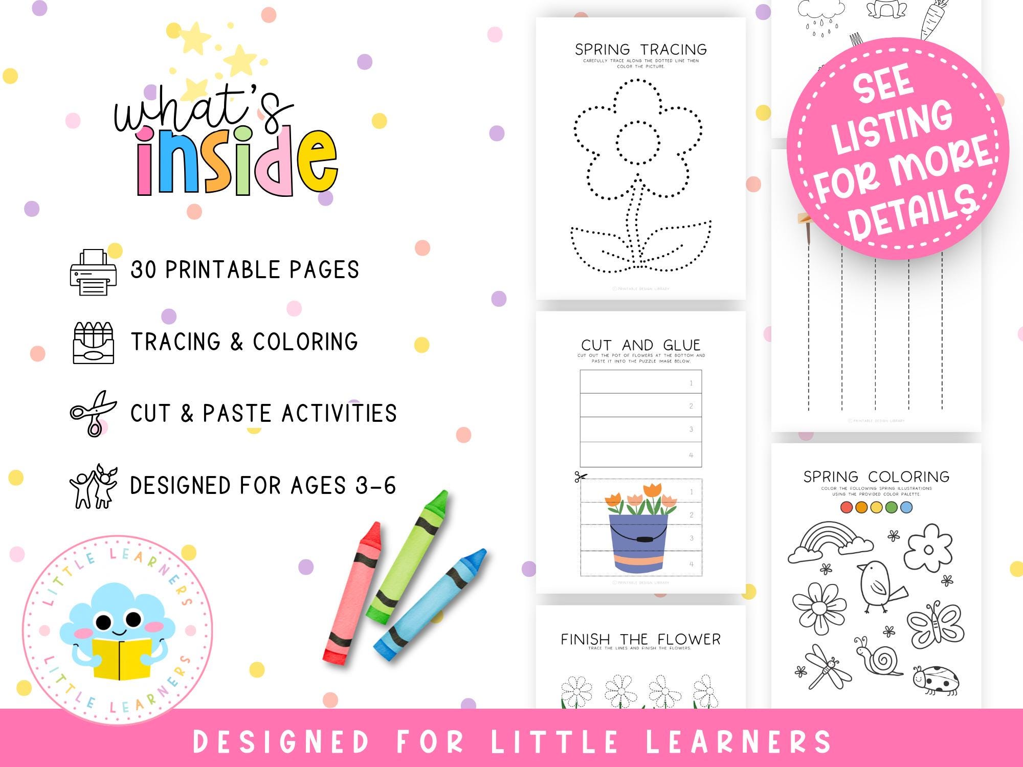 Welcome Spring Preschool Learning Activities | Math, Literacy & Science ...