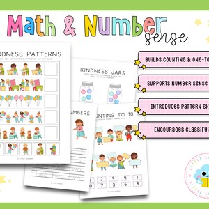 Kindness Preschool Learning Activities | SEL, Math & Literacy ...