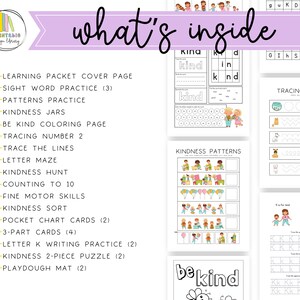 Kindness-themed Preschool Worksheets | Preschool Learning | Kindness ...
