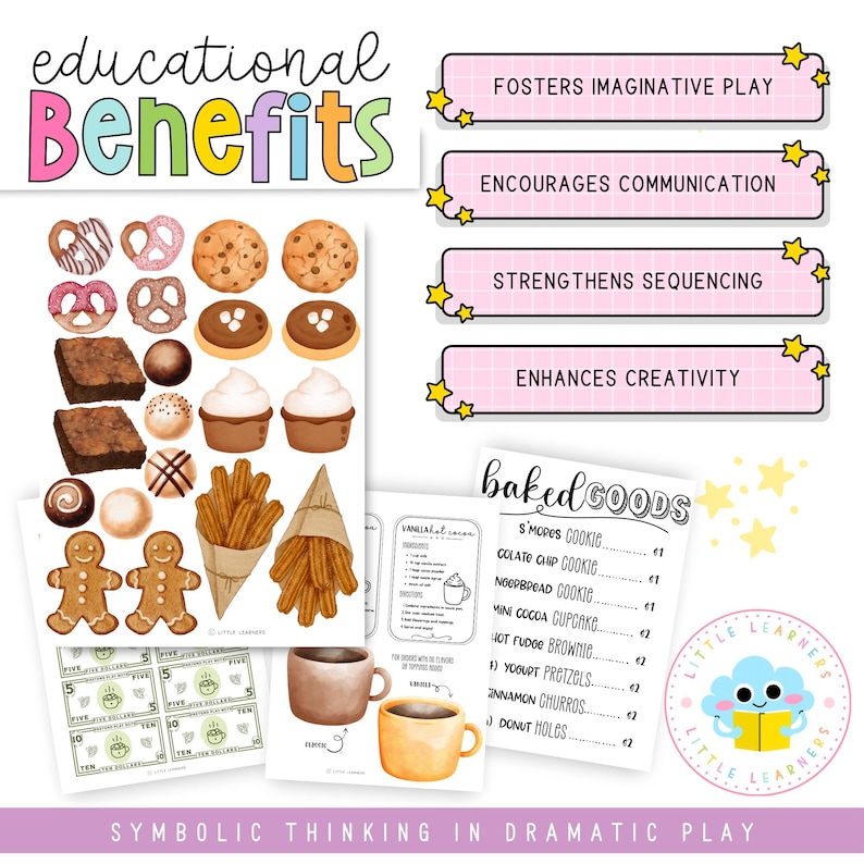 Hot Cocoa Stand Dramatic Play Printables: Winter Role Play (instant ...