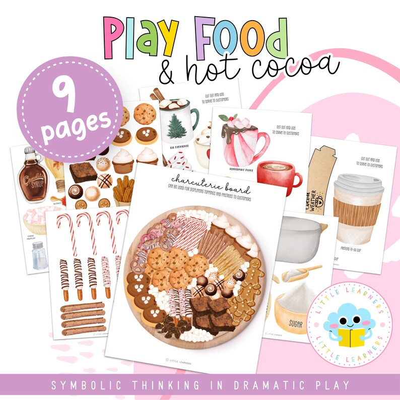 Hot Cocoa Stand Dramatic Play Printables: Winter Role Play (instant ...