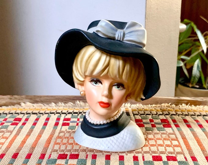 Vintage Napcoware C7494 Blonde Lady Head Vase | 1950's Japan Napco ...