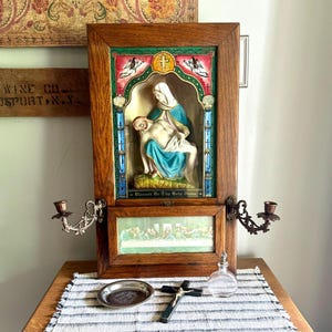 Antique Catholic Prayer Box | Catholic Sick Call Box | Last Sacrament ...