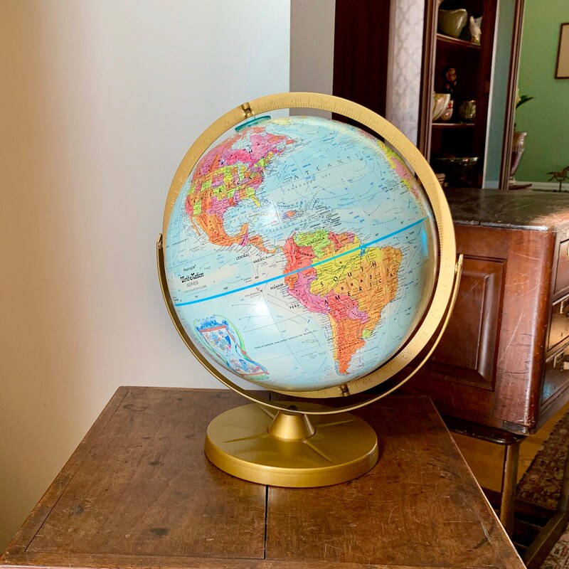 World Globe Stand - Etsy