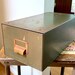 Vintage Metal Card Catalog Cabinet the Interior Steel Equipment Company ...