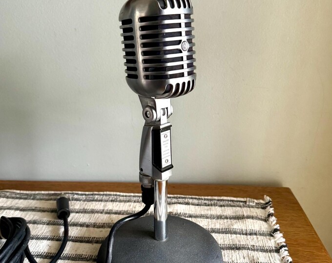 Vintage Canadian Astatic Model 200 Microphone With Base and Cable ...