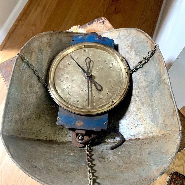 Antique Chatillon Hanging Scale - Etsy