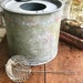Rustic Minnow Bucket Metal Bait Bucket With Net Two Piece Minnow Bucket ...