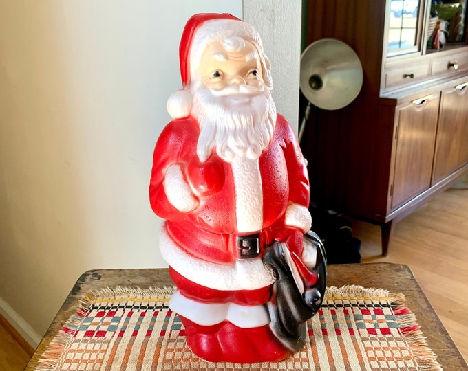 Vintage 1968 Empire Plastics Santa Blow Mold | Santa Claus Plastic Blow ...