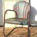 Vintage 1950s Metal Patio Chair Shell Back Patio Chair - Etsy