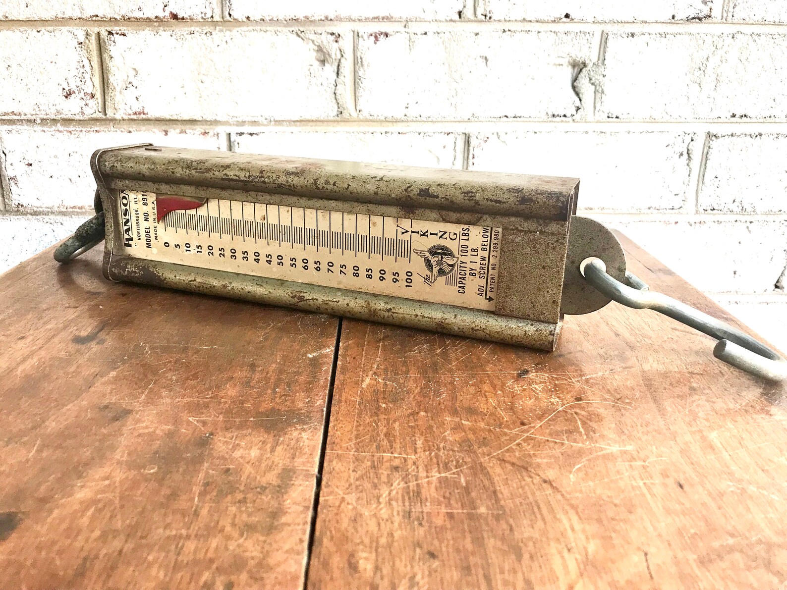 Vintage Hanson Hanging Scale The Viking 100 lb. Scale | Etsy
