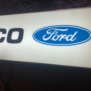 Vintage Philco Ford Light up Sign Ford Philco Dealership Lighted Sign ...