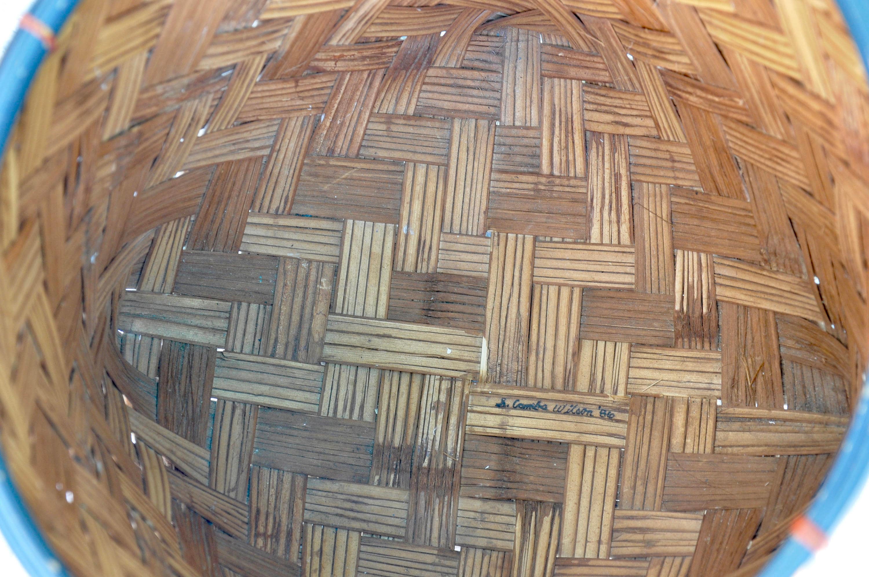 Vintage Wicker Basket Rustic Wicker Storage 80's | Etsy