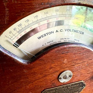 Antique Weston A.C. Volt Meter | Weston 155 A.C. Volt Gauge | Weston ...