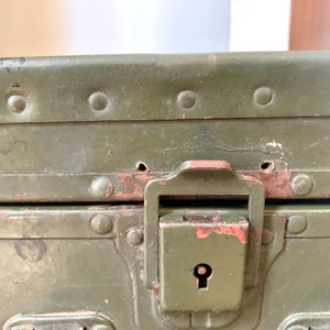 Vintage Military Tool Caddy Small Rauchbach Military Trunk Green US ...