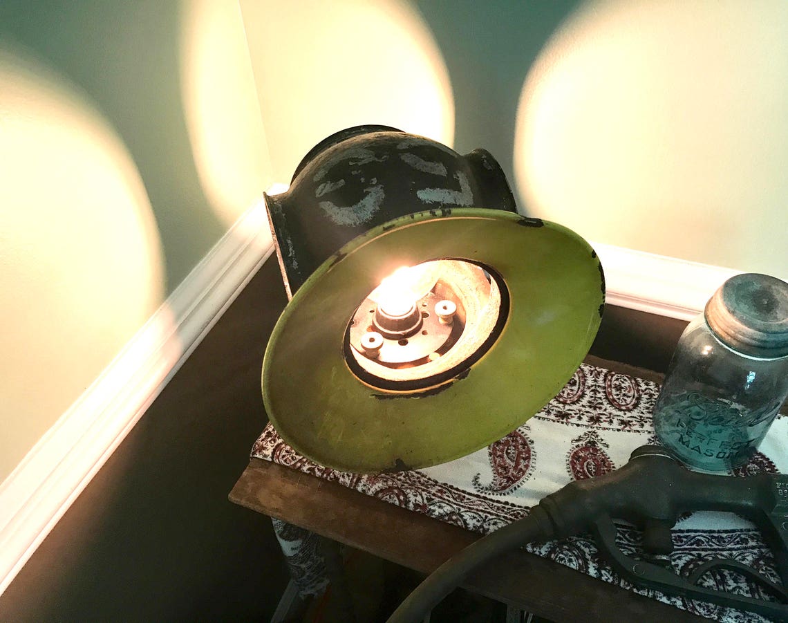 Rustic Railroad Signal Light Upcycled Railroad Lamp | Etsy