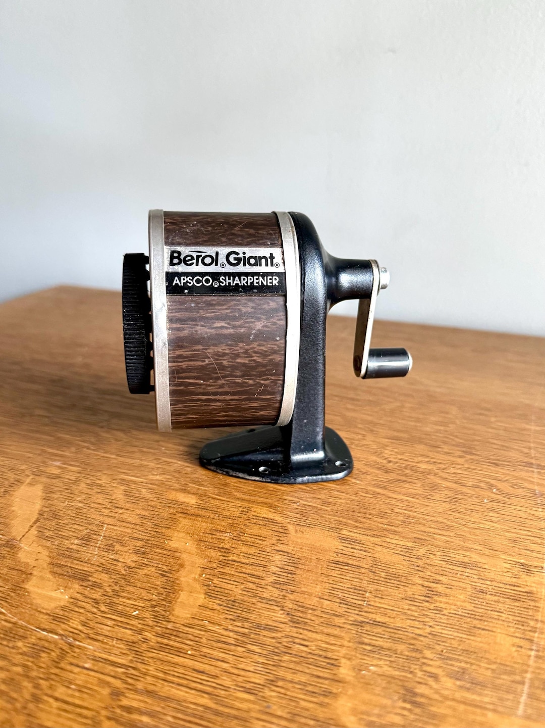 Vintage Berol Giant Pencil Sharpener | Apsco Sharpener | Wall/table ...