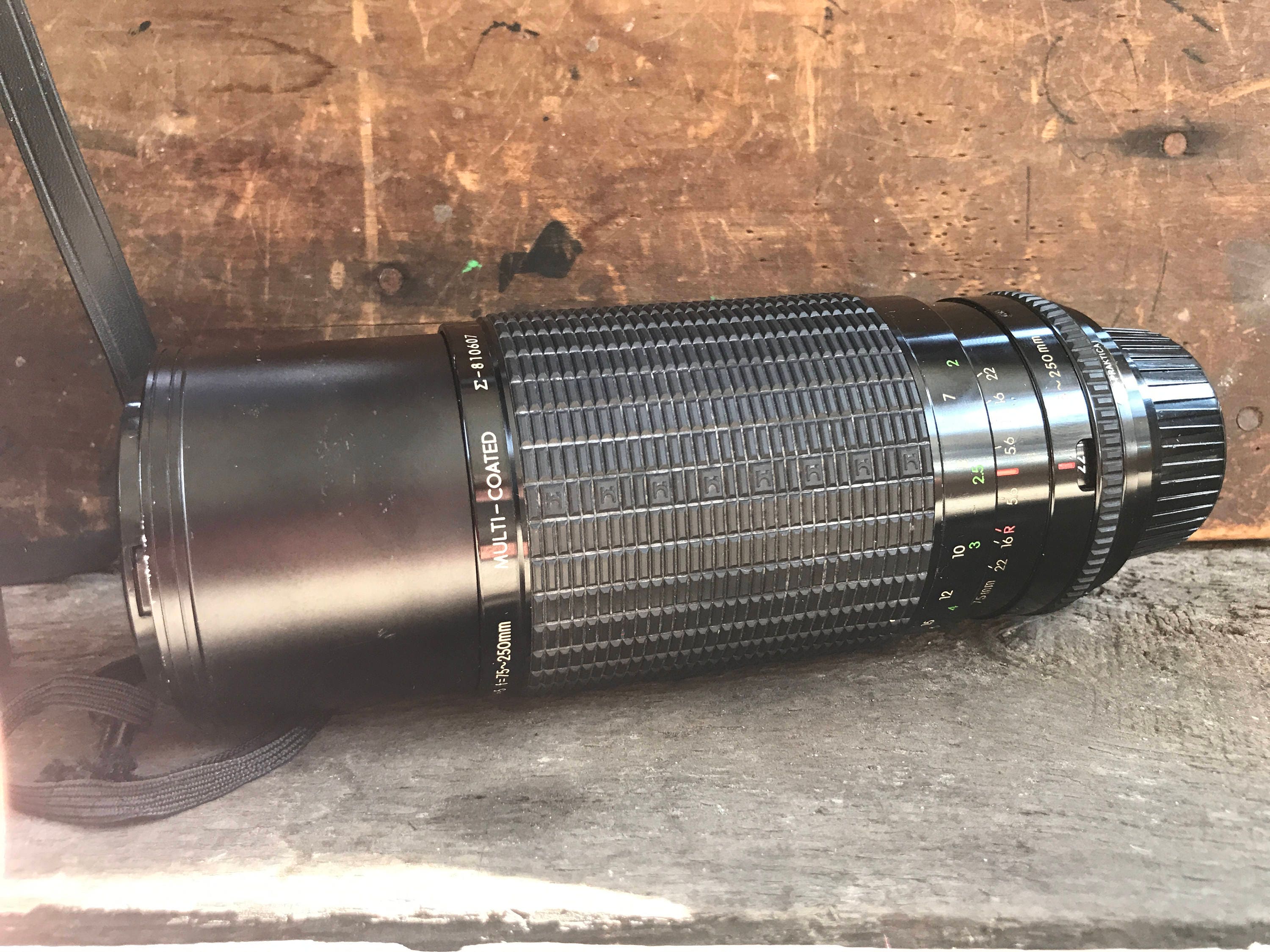 Vintage Sigma Zoom 75-250mm Lens Multi-Coated Sigma Lens | Etsy