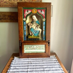 Antique Catholic Prayer Box | Catholic Sick Call Box | Last Sacrament ...