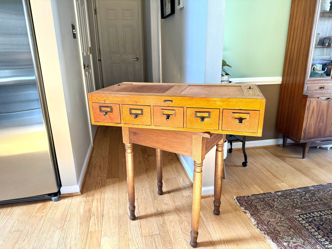Vintage Wooden Globe Wernicke Card Catalog Wood Card Catalog Cabinet ...