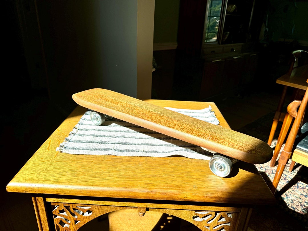 Vintage Coffin Shaped Wooden Skateboard | Coffin Shaped Wood Skateboard ...