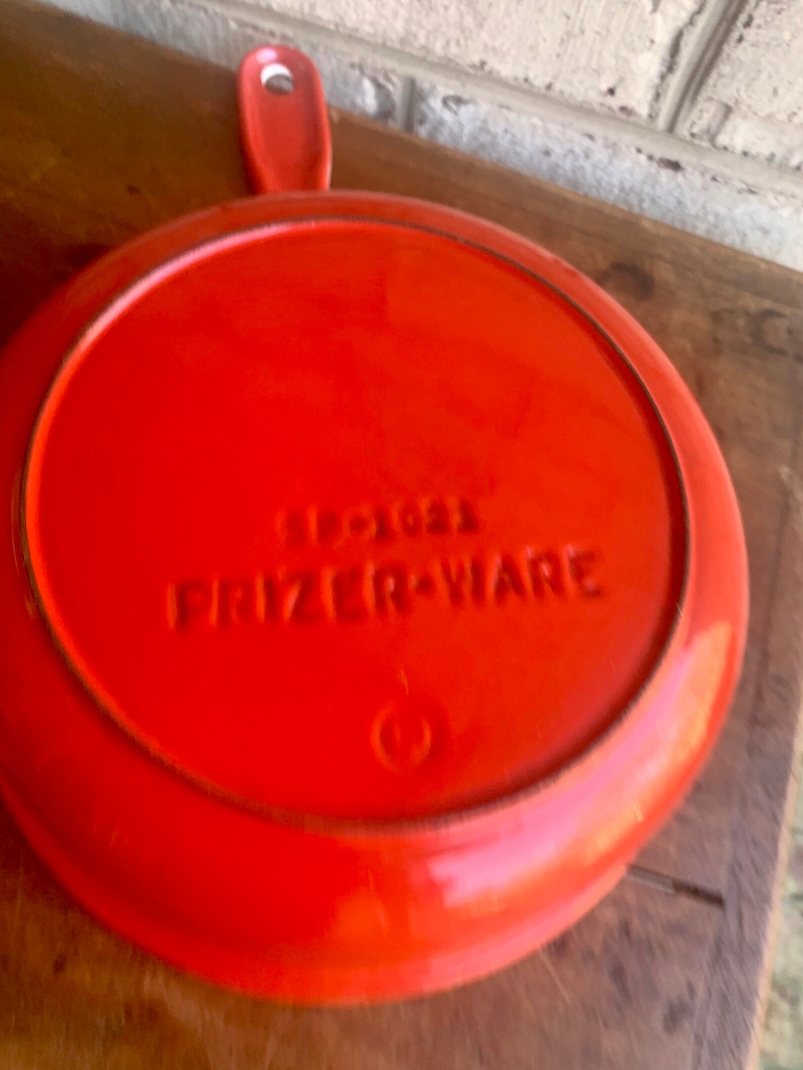 Vintage Red and White Enamel Prizer-ware Pot With Lid - Etsy