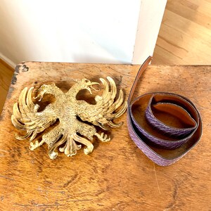 Vintage 1983 Christopher Ross Eagle Belt Buckle | 24k Gold Plated ...