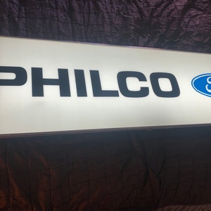 Vintage Philco Ford Light up Sign Ford Philco Dealership Lighted Sign ...