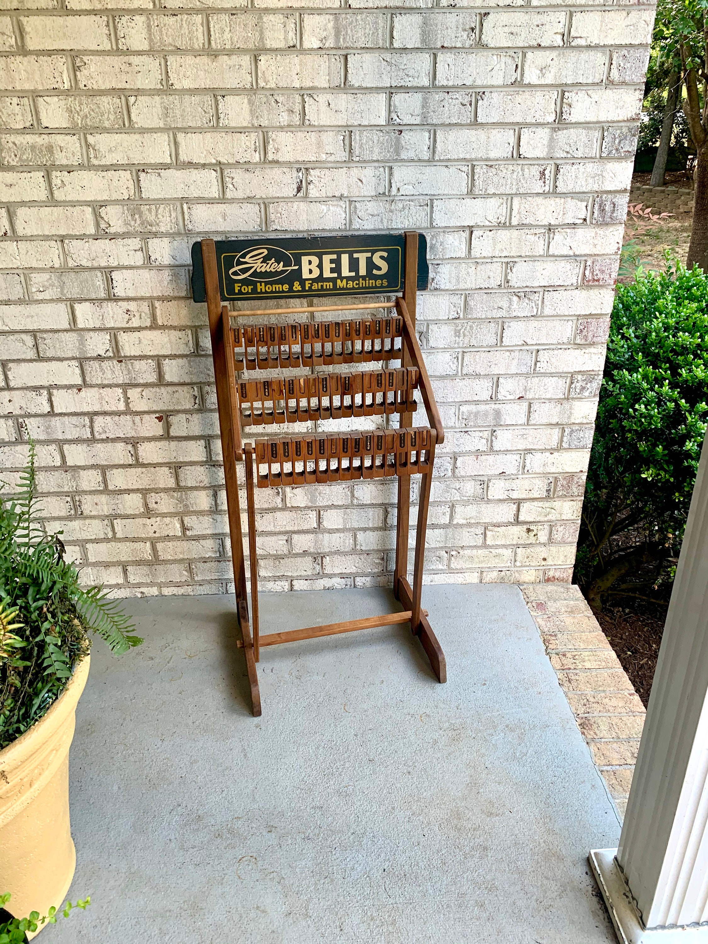 A Vintage Gates Belt Display Gates Belt Display Store Rack - Etsy