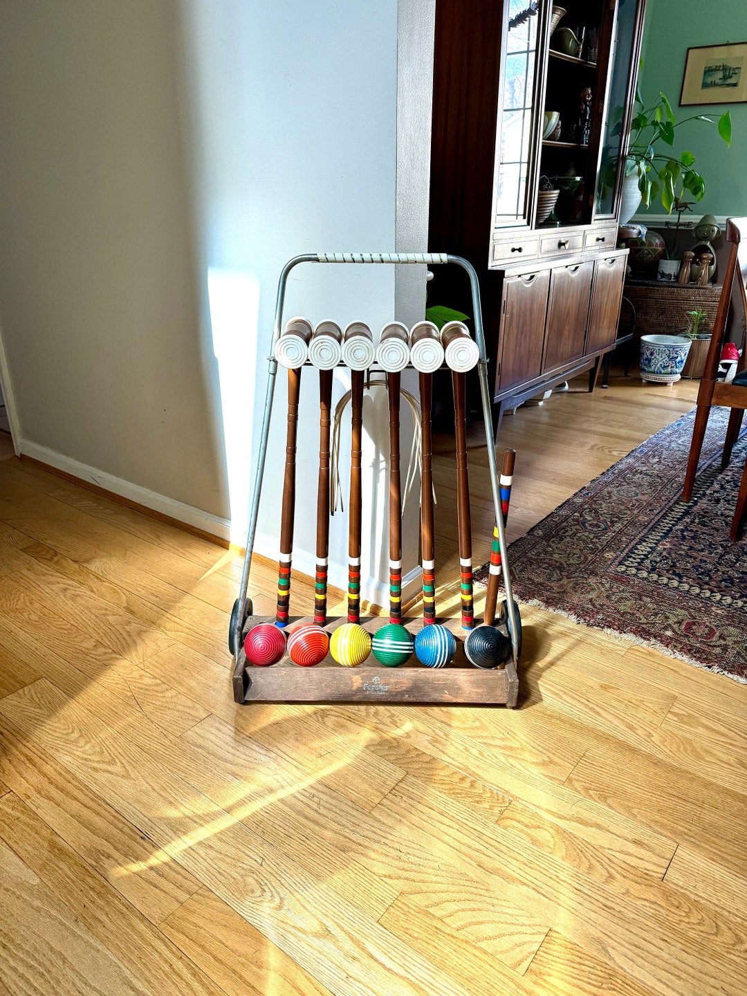Vintage Forster Croquet Set Wood Croquet Kit Wooden Mallet Croquet Set ...