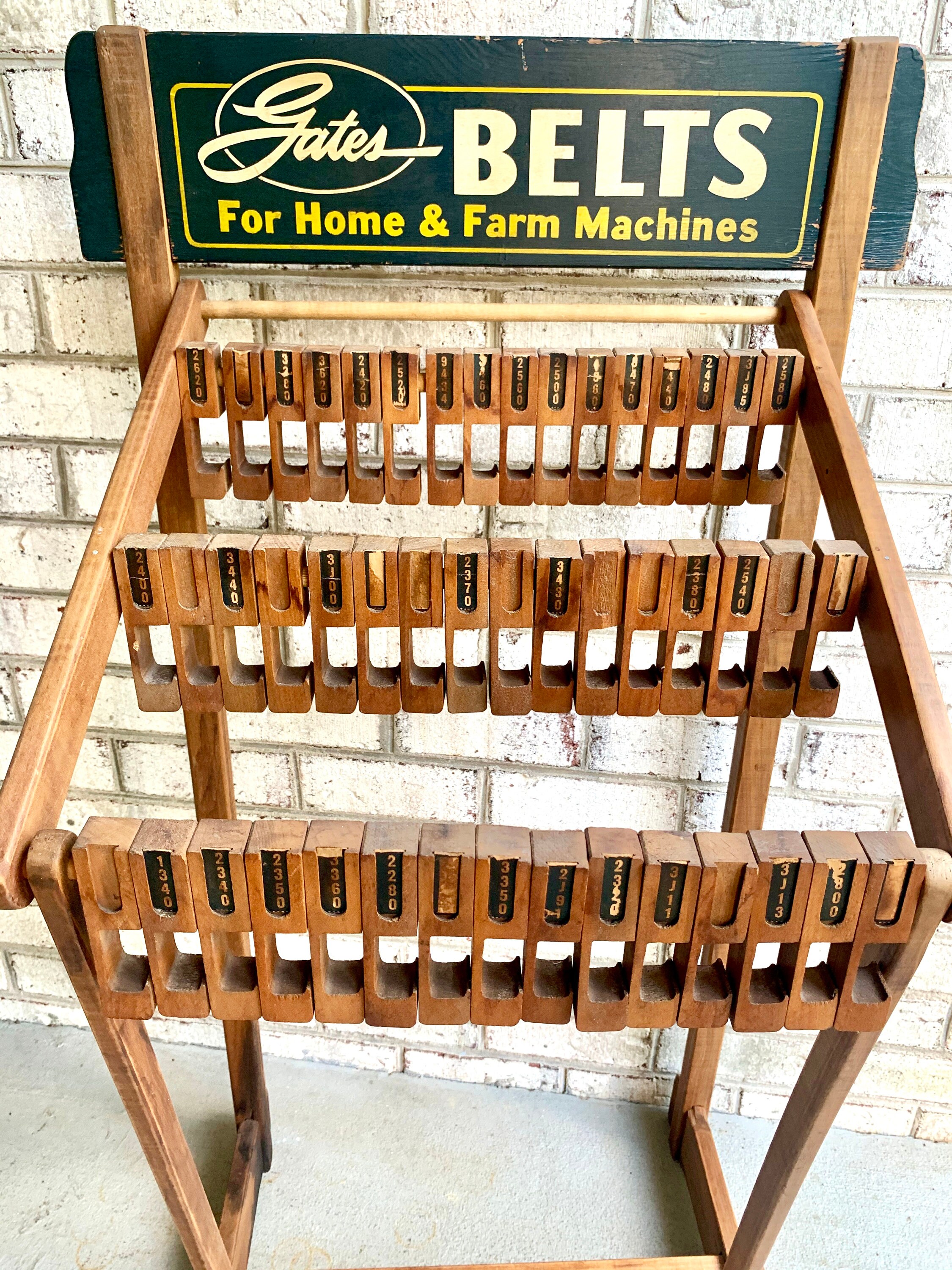A Vintage Gates Belt Display Gates Belt Display Store Rack - Etsy