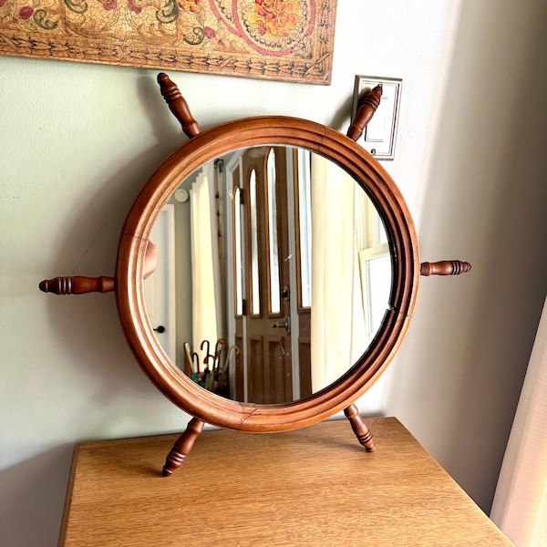 Ship Wheel Mirror - Etsy