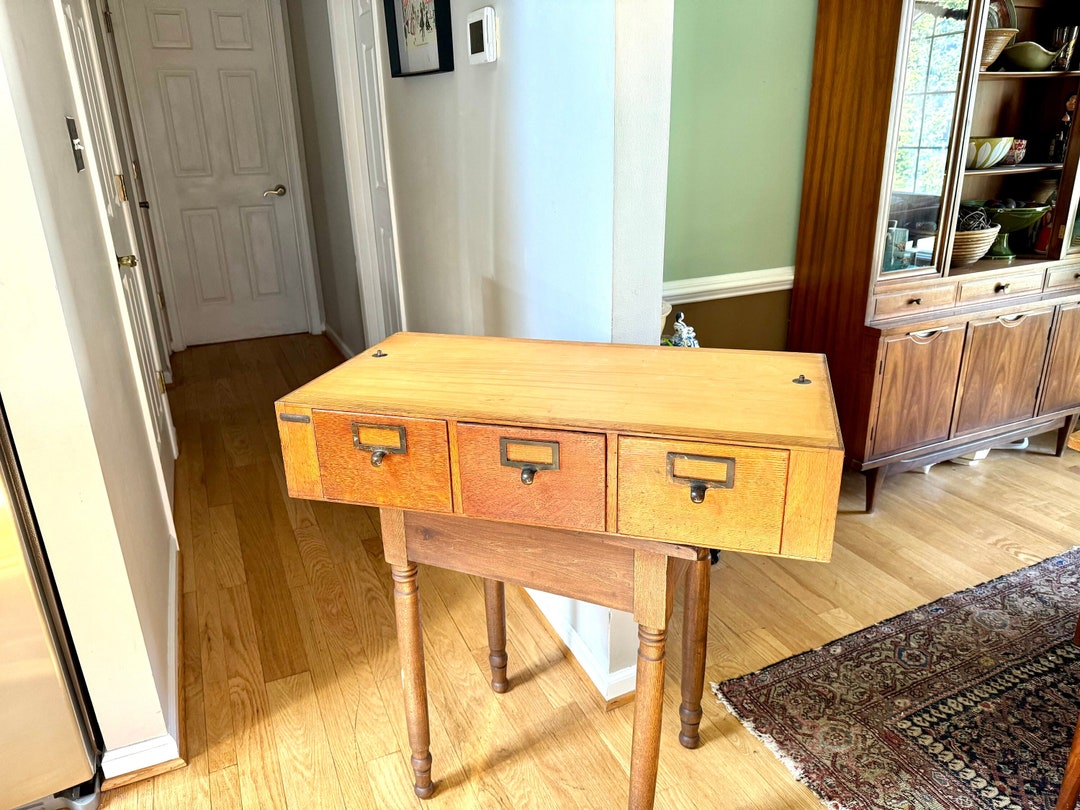 Vintage Wooden Globe Wernicke Card Catalog Wood Card Catalog Cabinet ...