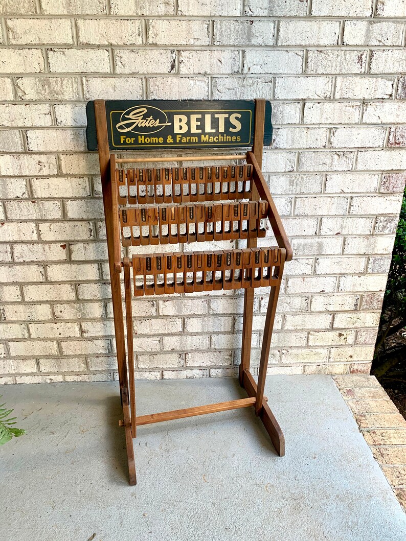 A Vintage Gates Belt Display Gates Belt Display Store Rack | Etsy