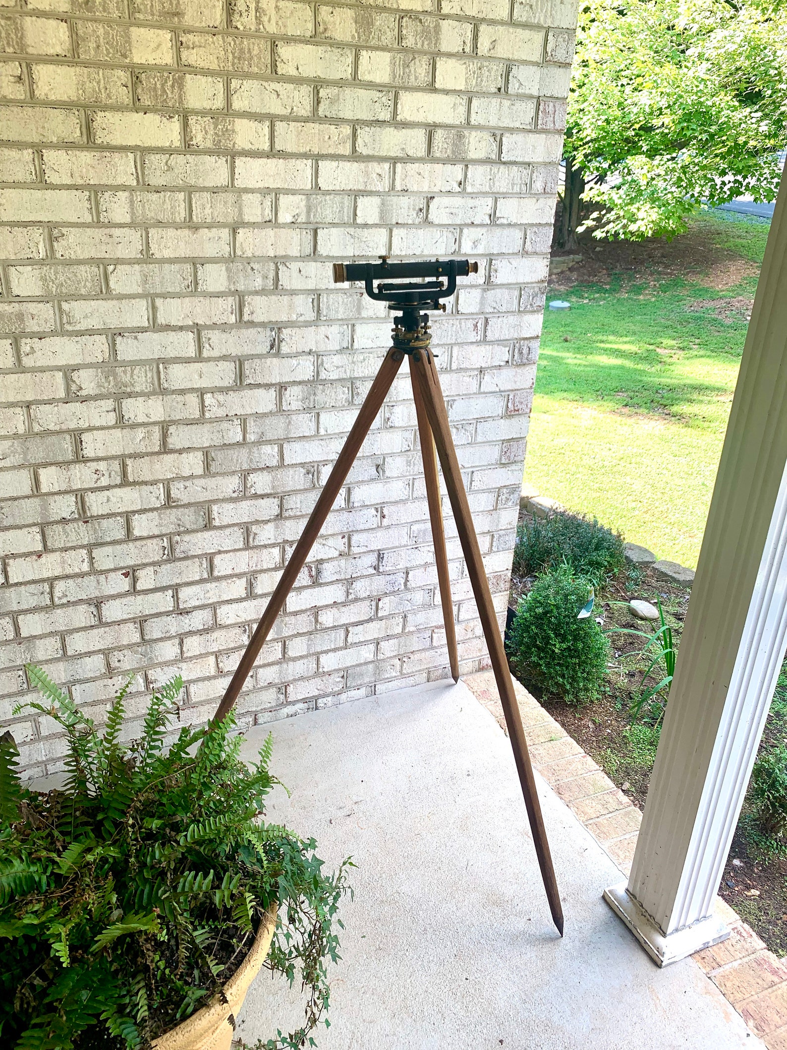 Vintage Surveyor's Transit Level and Tripod Wood Tripod - Etsy