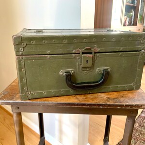 Vintage Military Tool Caddy Small Rauchbach Military Trunk Green US ...