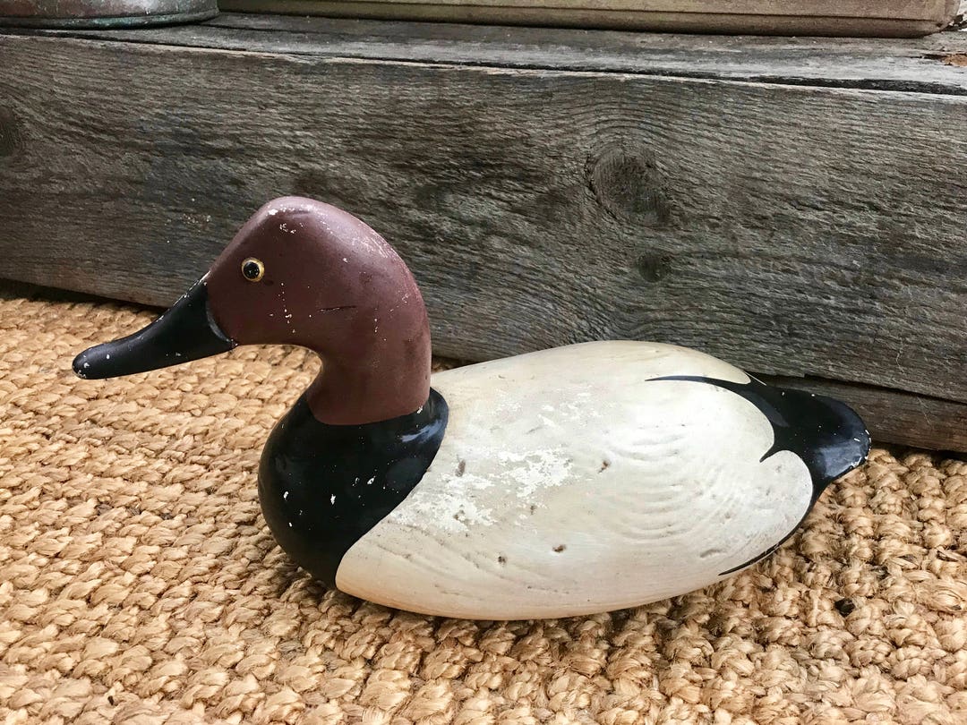 Rustic Ceramic Duck Decoy | Primitive Ceramic Duck Decor | Handpainted ...