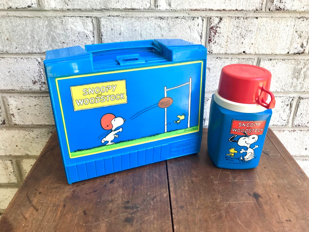 Vintage Snoopy and Woodstock Lunch Box Peanuts Lunch Box - Etsy