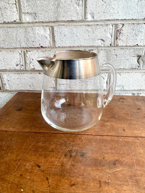 Vintage Dorothy Thorpe Cocktail Pitcher Silvered MCM Pitcher | Etsy